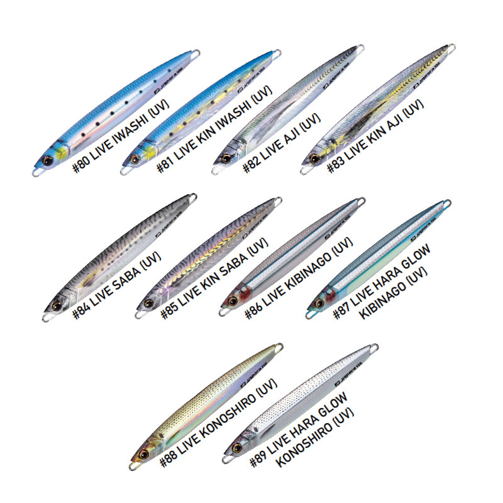 Major Craft Jigpara Vertical Short Live Colors 100g